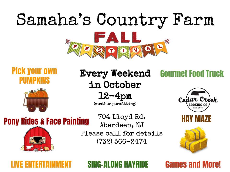Samaha’s Farm Fall Festival 2018 - Matawan, NJ | NJ Carnivals